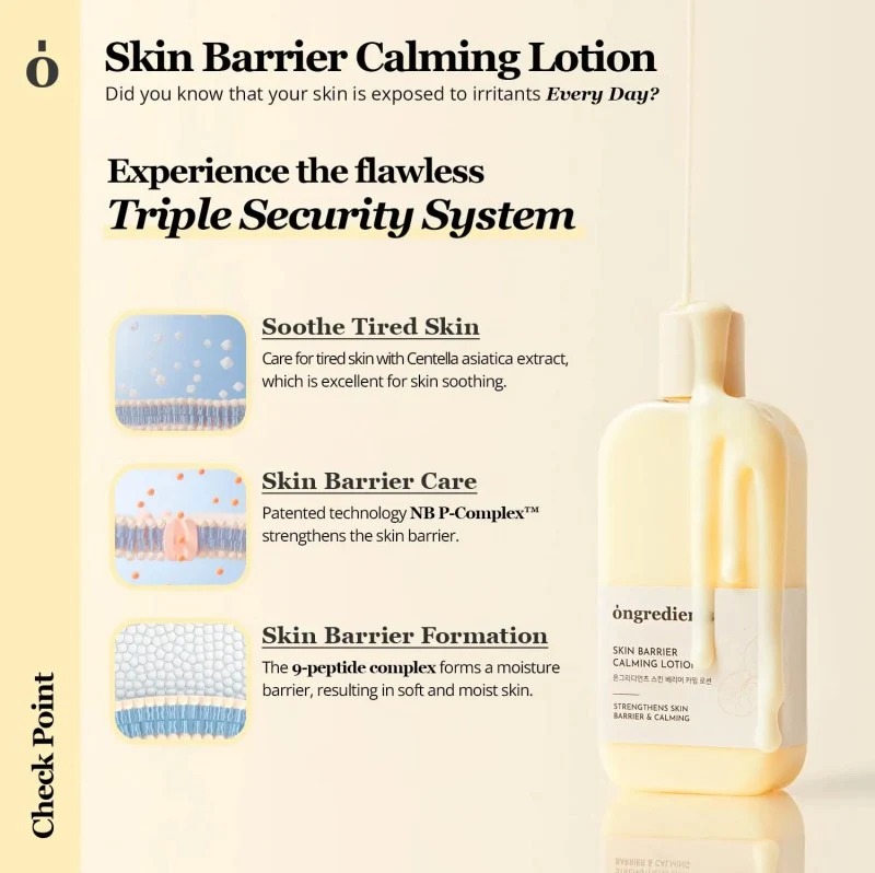 Ongredients Skin Barrier Calming Lotion 220ml Primer | Calming ...