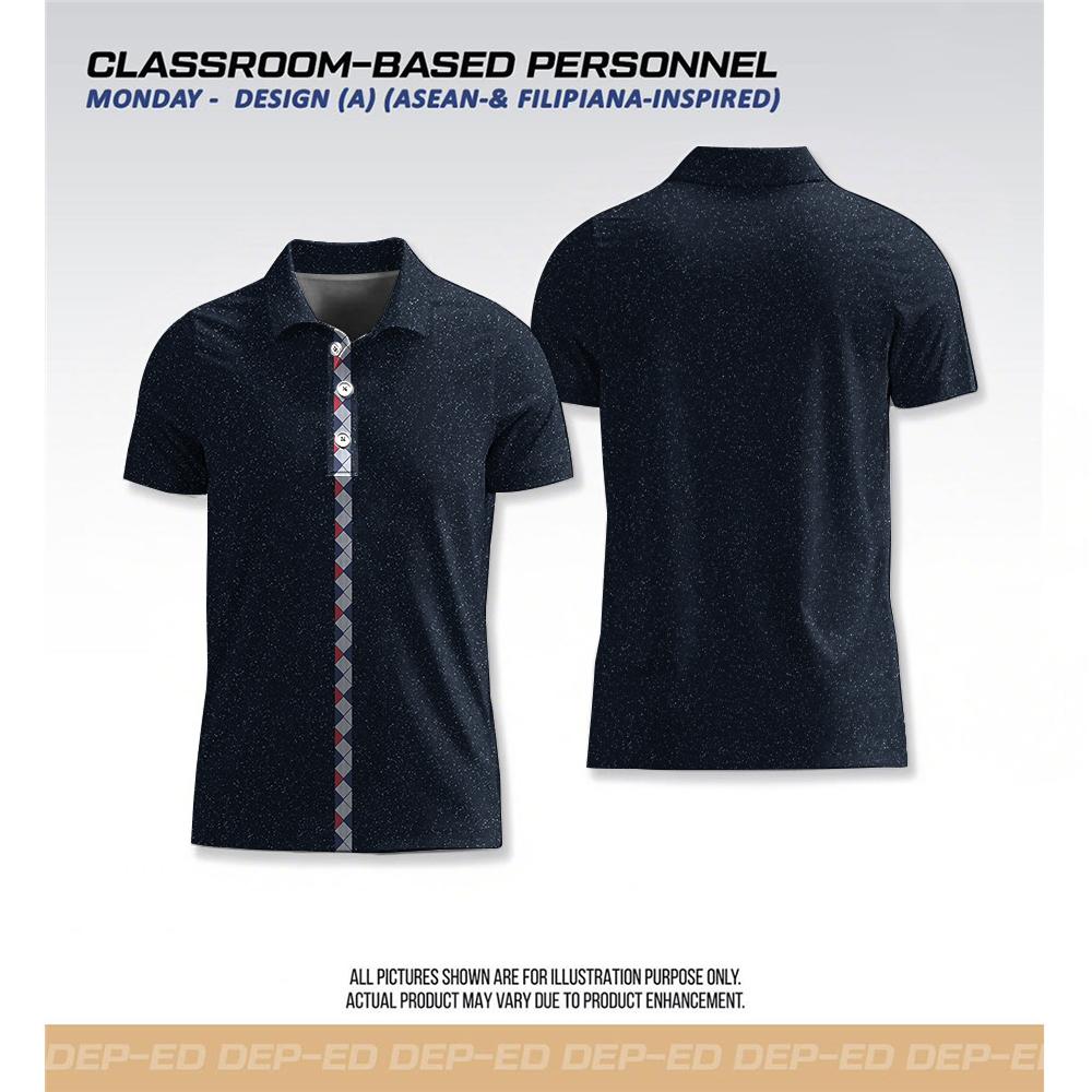 2025-2026 Deped Men's Teacher Uniform 3-4 Teacher POLO Shirt Classroom ...