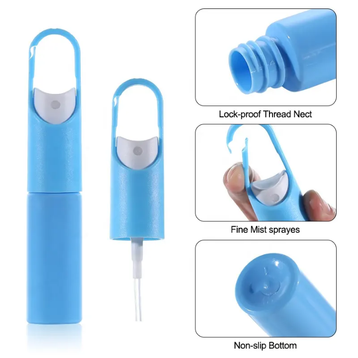 (10PCS) 20ML MINI Hook Refillable Spray Bottle For Travel Alcohol ...