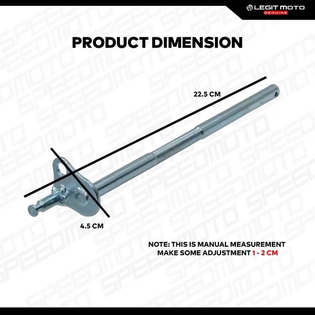 LEGITMOTO CENTER STAND SHAFT AXLE / EHE MAIN STAND FOR CLICK V2/V3/V4 ...