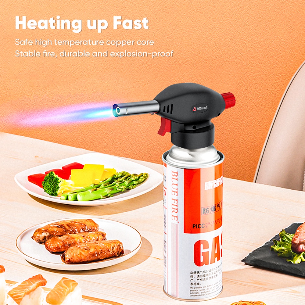 Gas Flame Gun Flamethrower Gas With Butane Auto Ignition Jet Burner ...