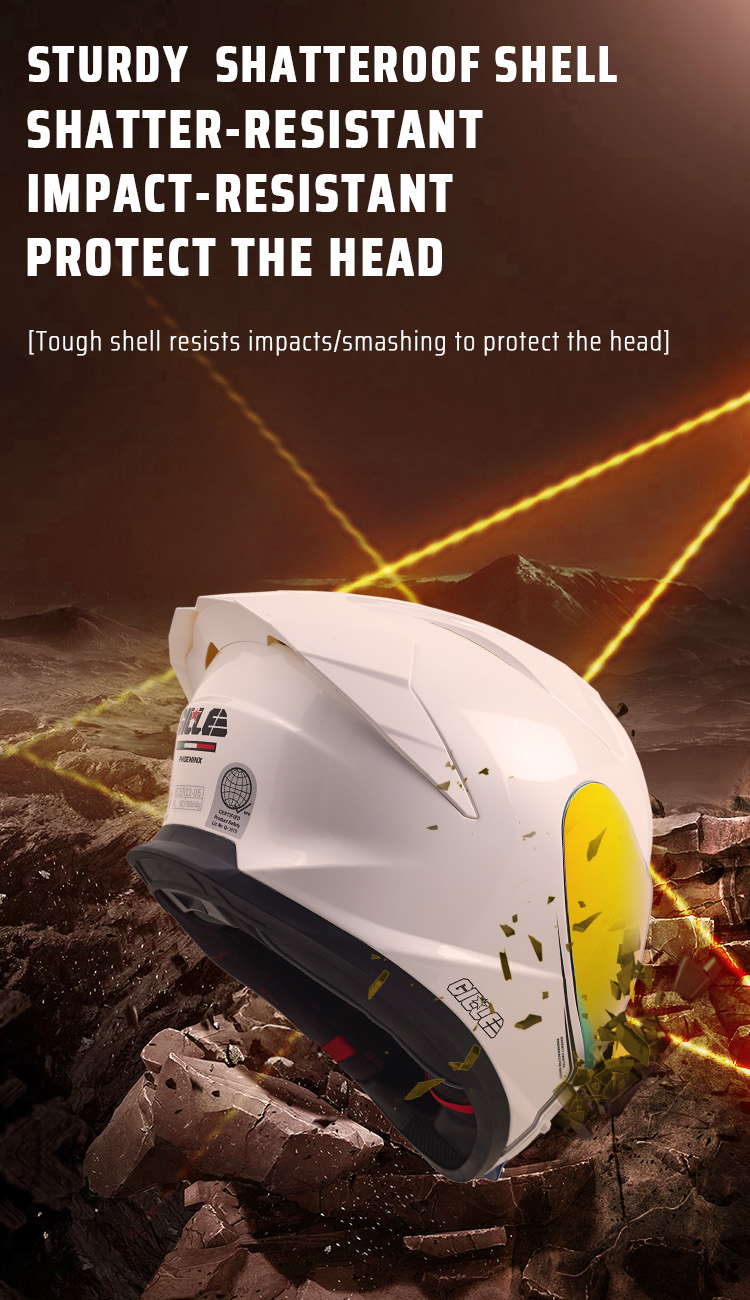 【𝑶𝑭𝑭𝑰𝑪𝑰𝑨𝑳】 GILLE PHOENIX Open Face Dual Visor Revo Helmet Full Face ...