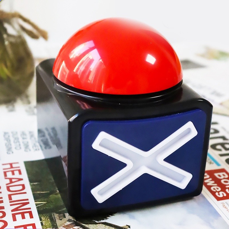 YINGBEILAI Game Answer Buzzer Alarm Game Button with Sound Light Trivia ...