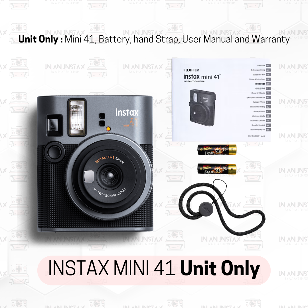 BRANDNEW Instax Mini 41 Packages Bundle Set with Film and Photo storage ...