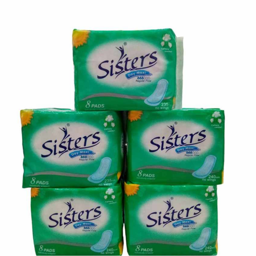 Sisters Sanitary Napkin Non-Wings 8’s – Soft, Comfortable & Breathable ...