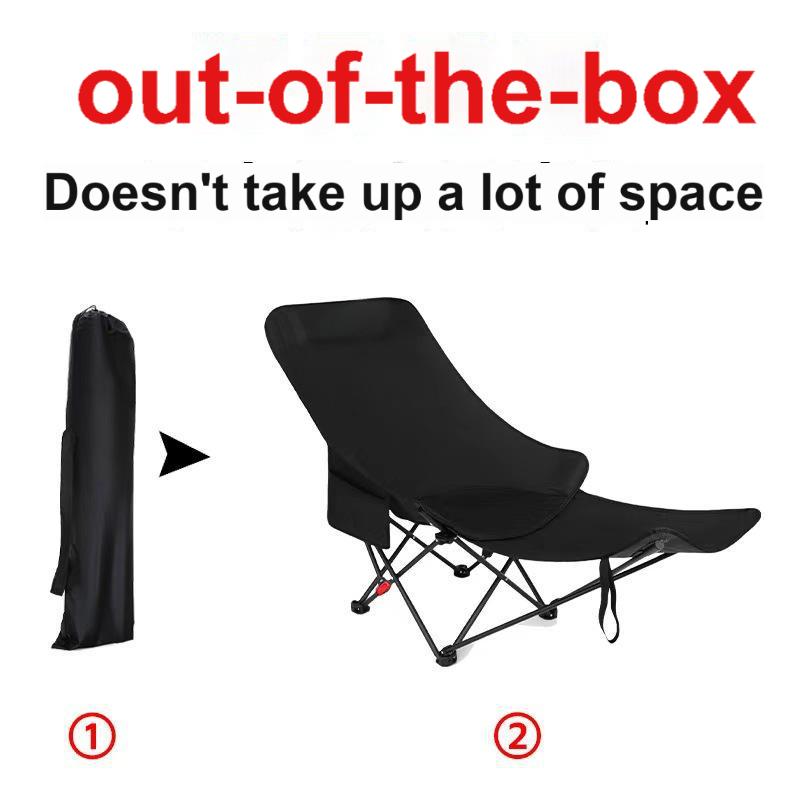 COD Adjustable Camping Chair Outdoor Portable Folding Chair High Back ...