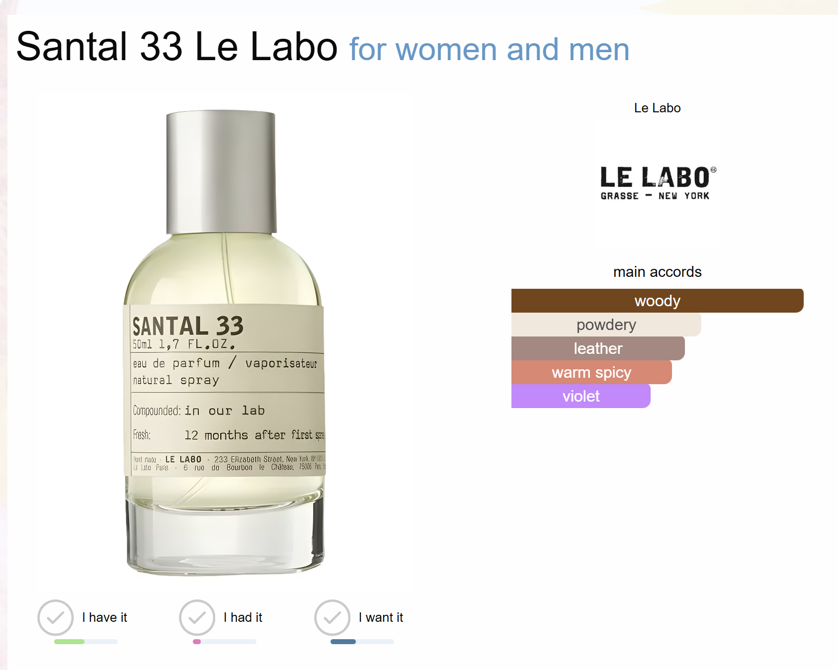 Original Santal 33/ Iris 39 Le Labo Perfume For Women And Men Long Lasting EDP 100ml | Shopee ...