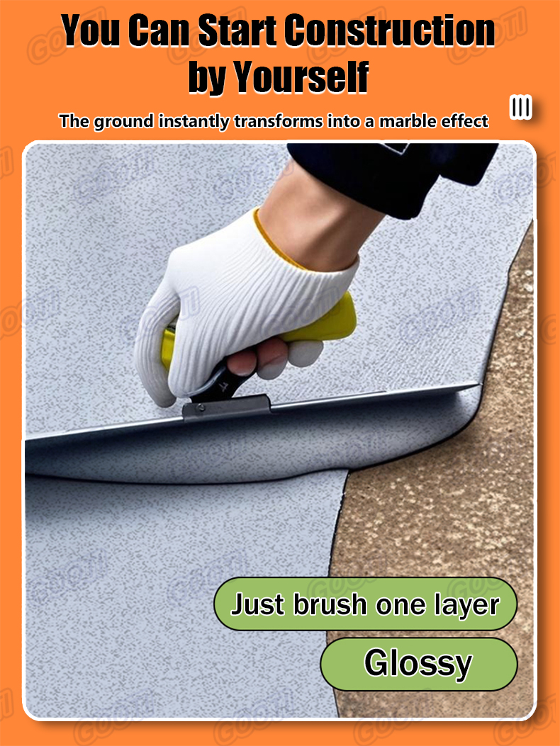 Gooti Epoxy Colored Sand Self Leveling Floor Paint High Gloss Like ...