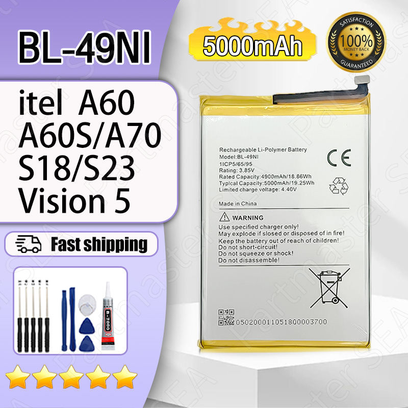 Replacement Battery BL-49NI For Itel A60/A60S/ A70/S18/S23/Vision 5 ...
