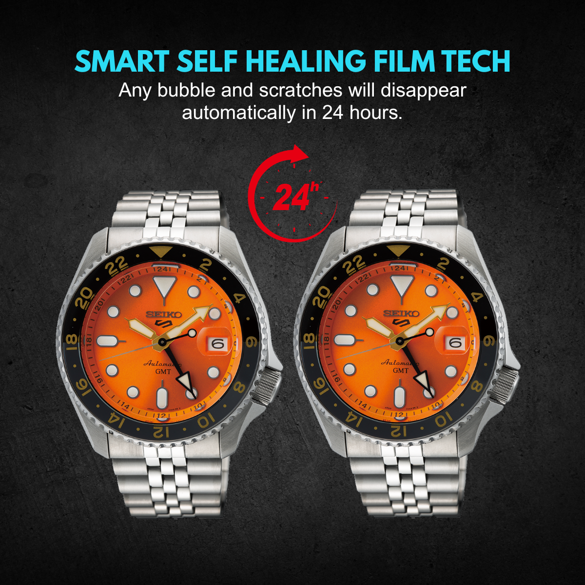 Watch Guard Screen Protection Film [Seiko] (Sports 5 GMT Model ...