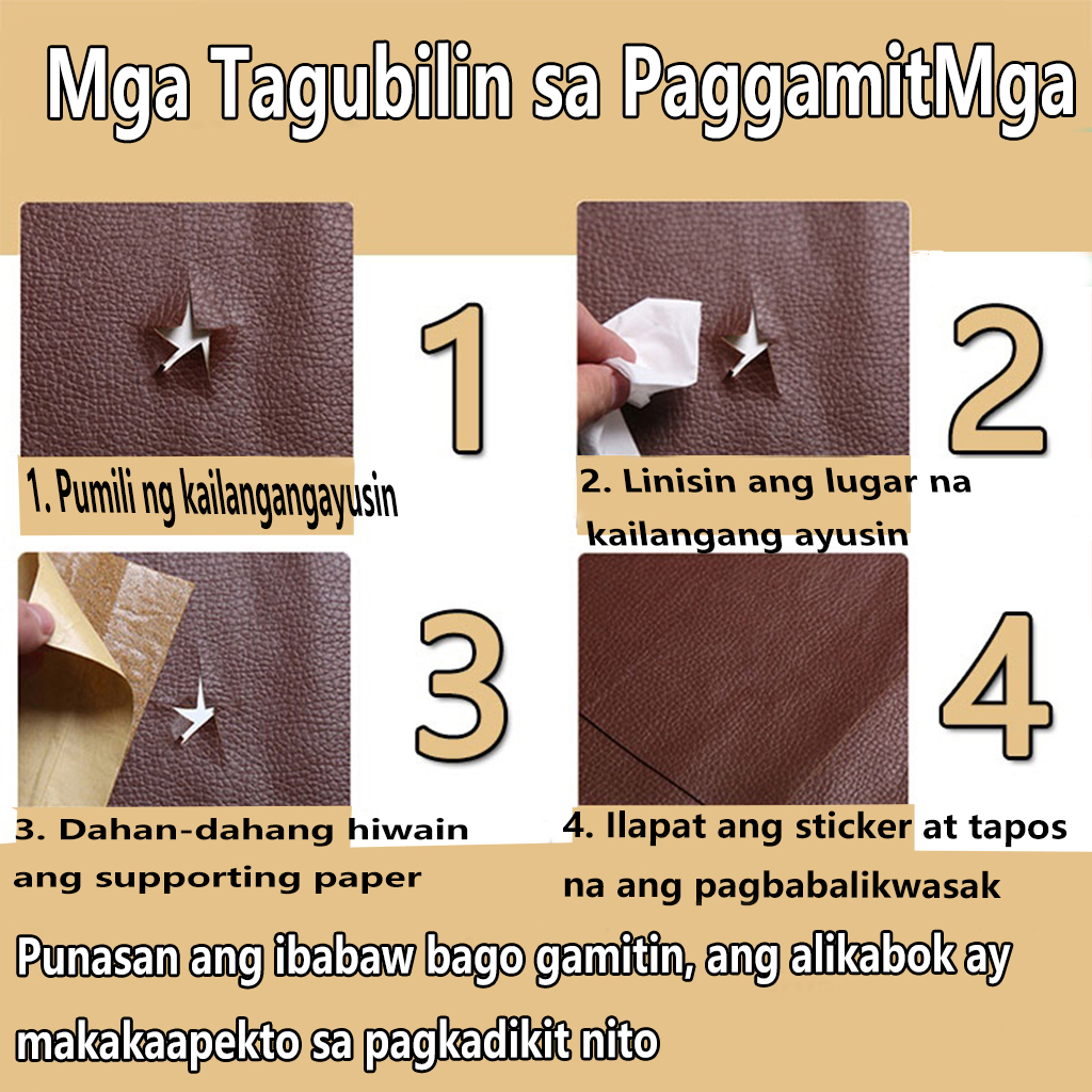 Buy One Take One Sticker Paggawa ng Sofa Repair Leather PU Fabric ...