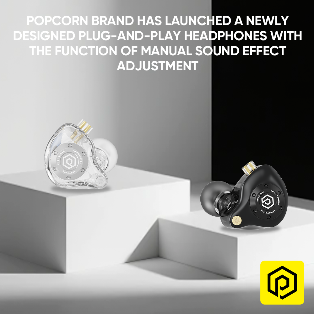 Popcorn TN01 Tuning Earphone Multi-level Sound Adjustment with 10mm ...