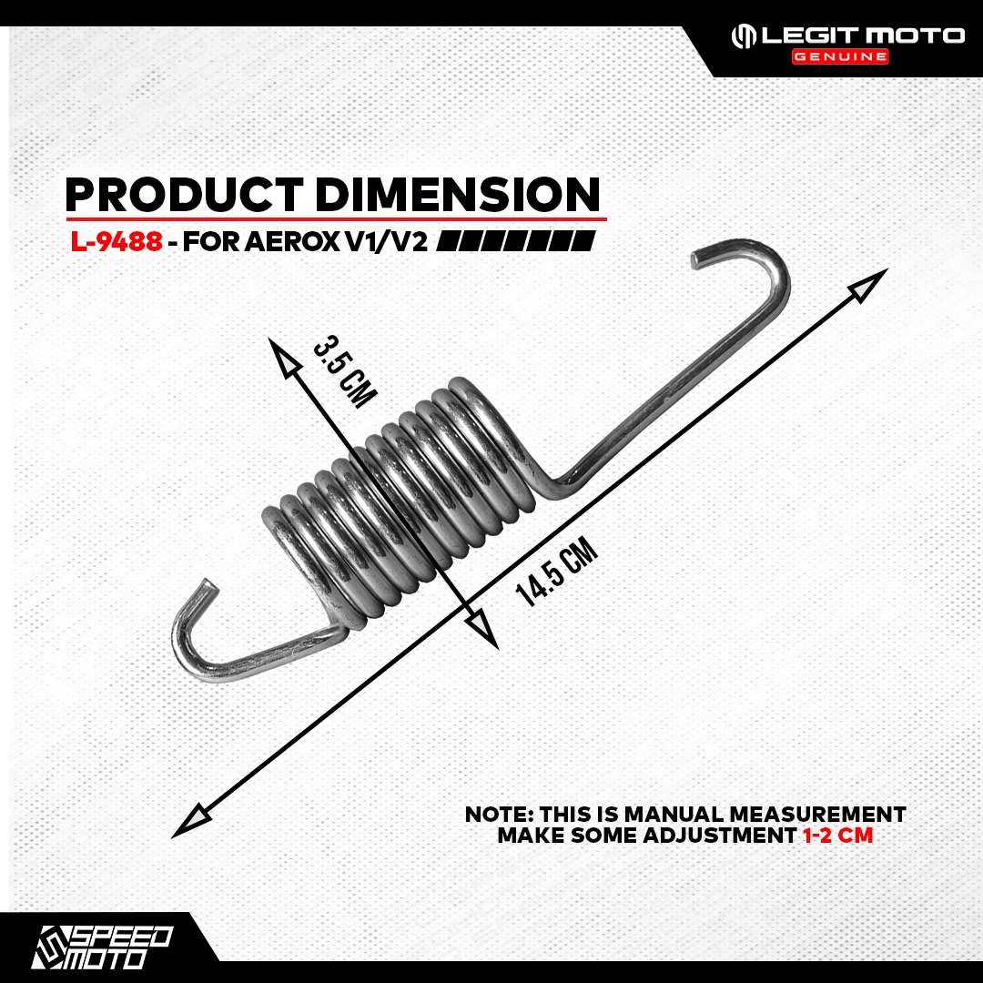 LEGITMOTO CENTER STAND SPRING FOR AEROX NMAX ADV PCX CLICK BEAT CARB/FI ...