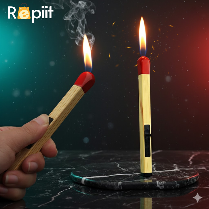 REPIIT Giant Match Inspired Lighter Refillable/Flame Adjustment Giant ...