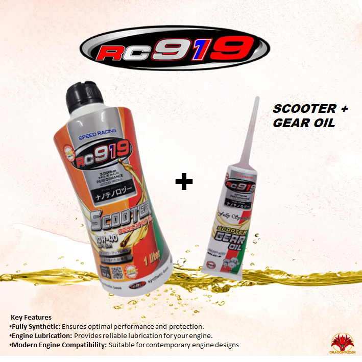 RC919 FULLY SYNTHETIC OIL + GEAR OIL | Shopee Philippines