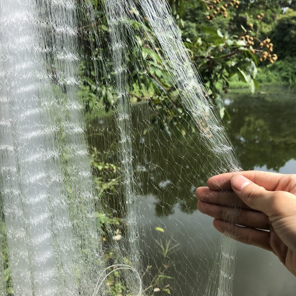 Fish Net Three Layers Floating Net Sticky Net Fishing 25M-90M Lambat ...