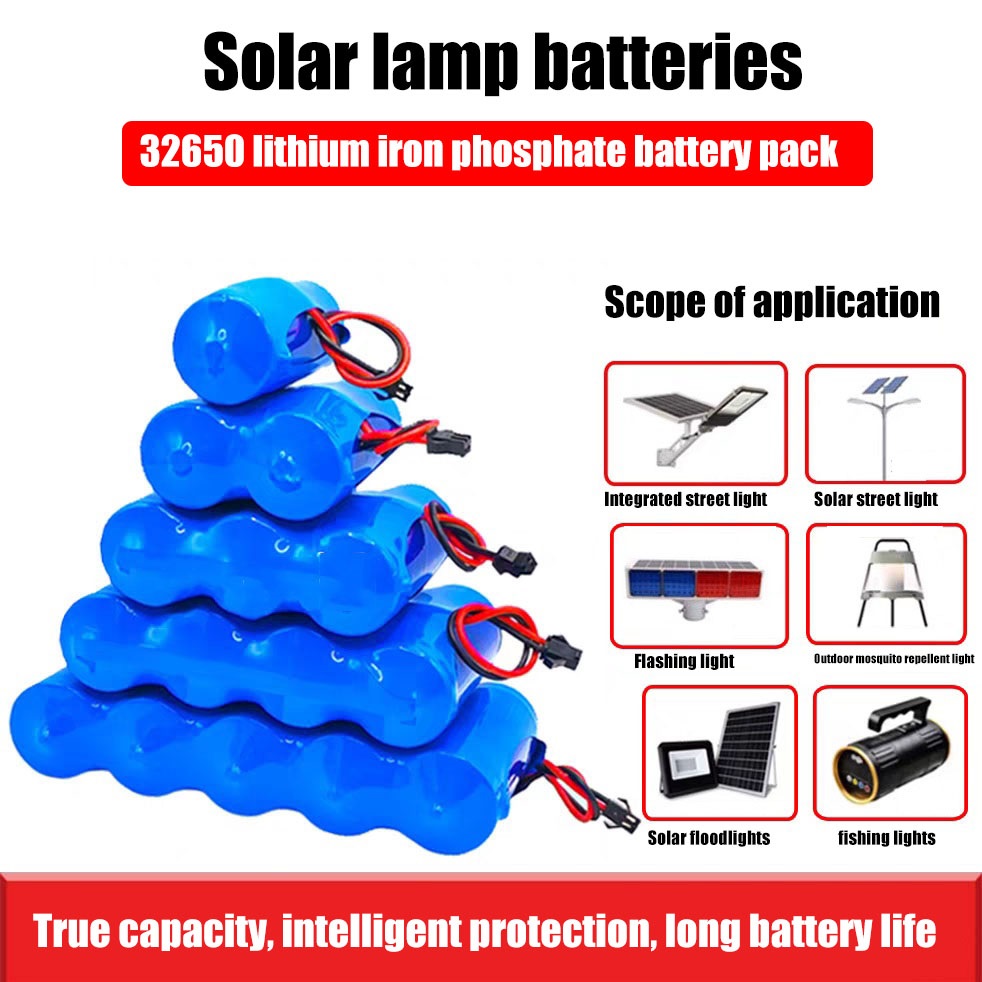 32650 3.2V Solar LED Light Battery with BMS and LiFePO4 Technology ...