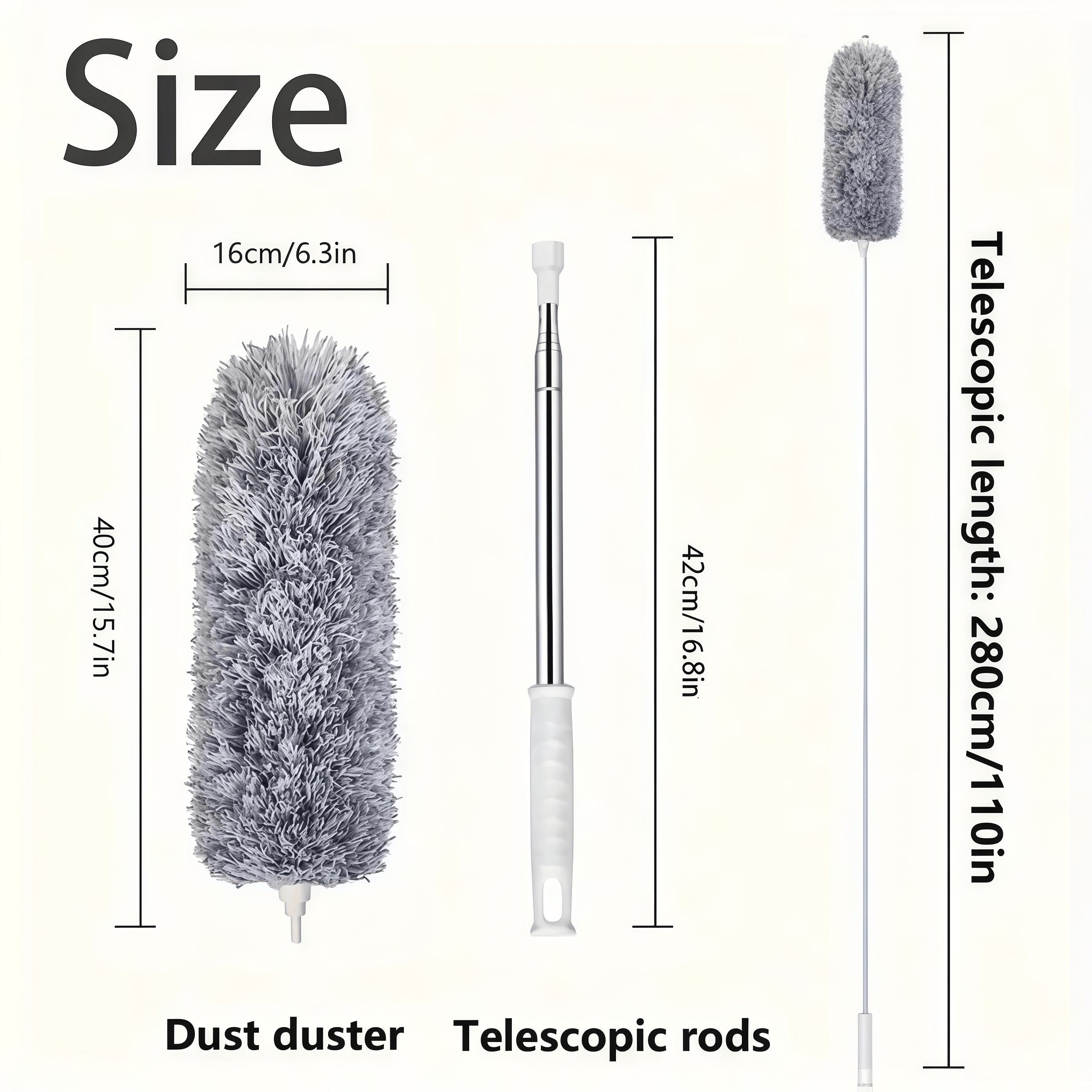 [COD]Buy 1 take 2 Telescopic Microfiber Duster with 280cm Reach and ...