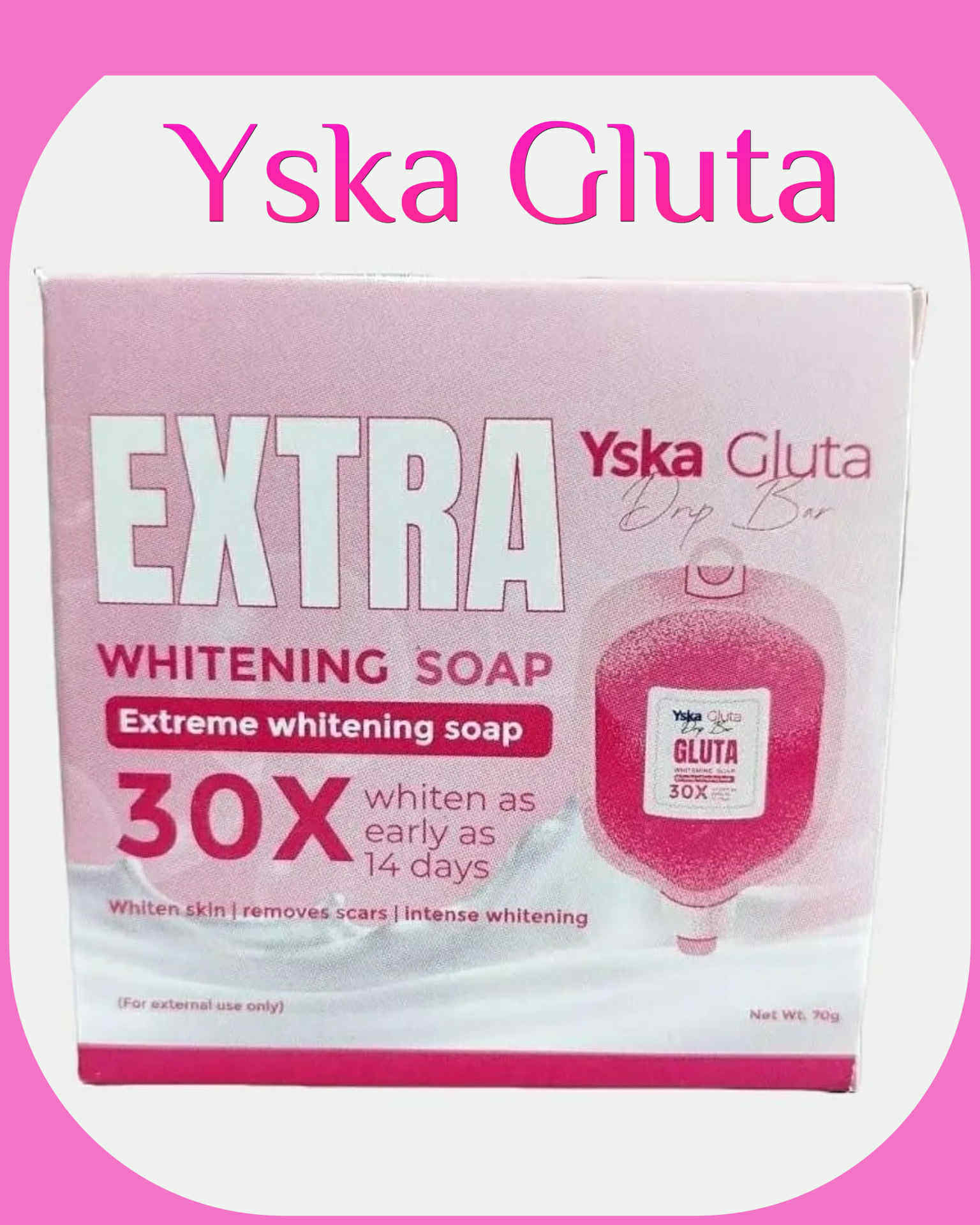 Yska Gluta Drip Bar EXTRA WHITENING SOAP 70G | Shopee Philippines