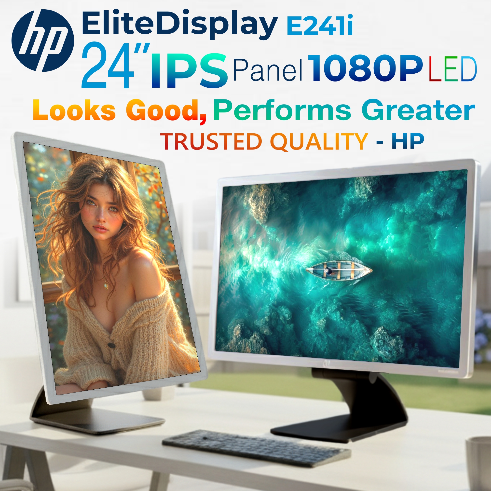 HP 24" EliteDisplay E241i IPS PIVOT Function LED Monitor | Shopee ...
