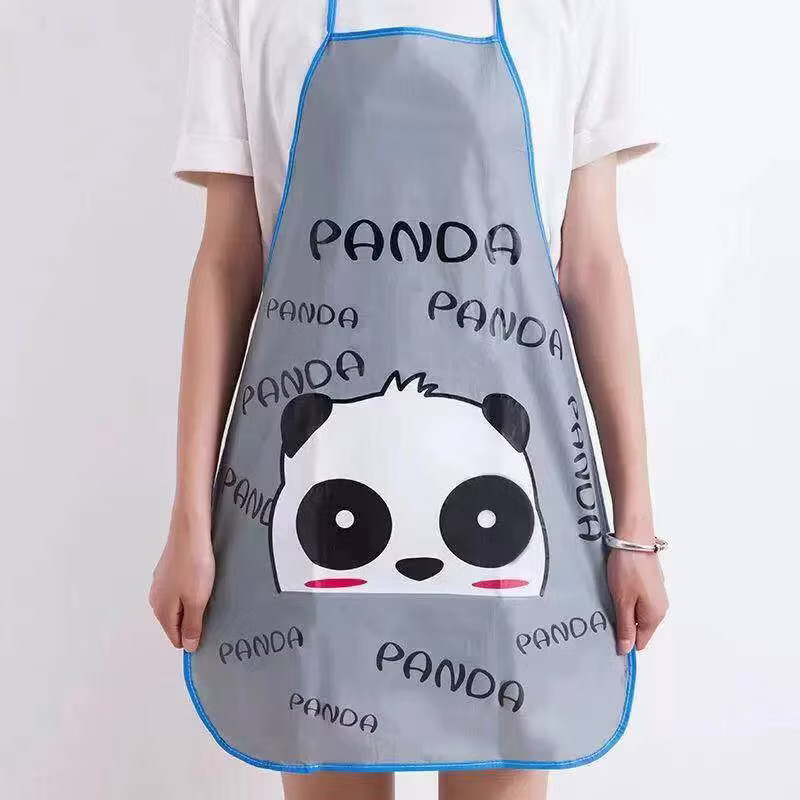 cartoon cute apron kitchen waterproof oil-proof and easy-to-clean apron ...
