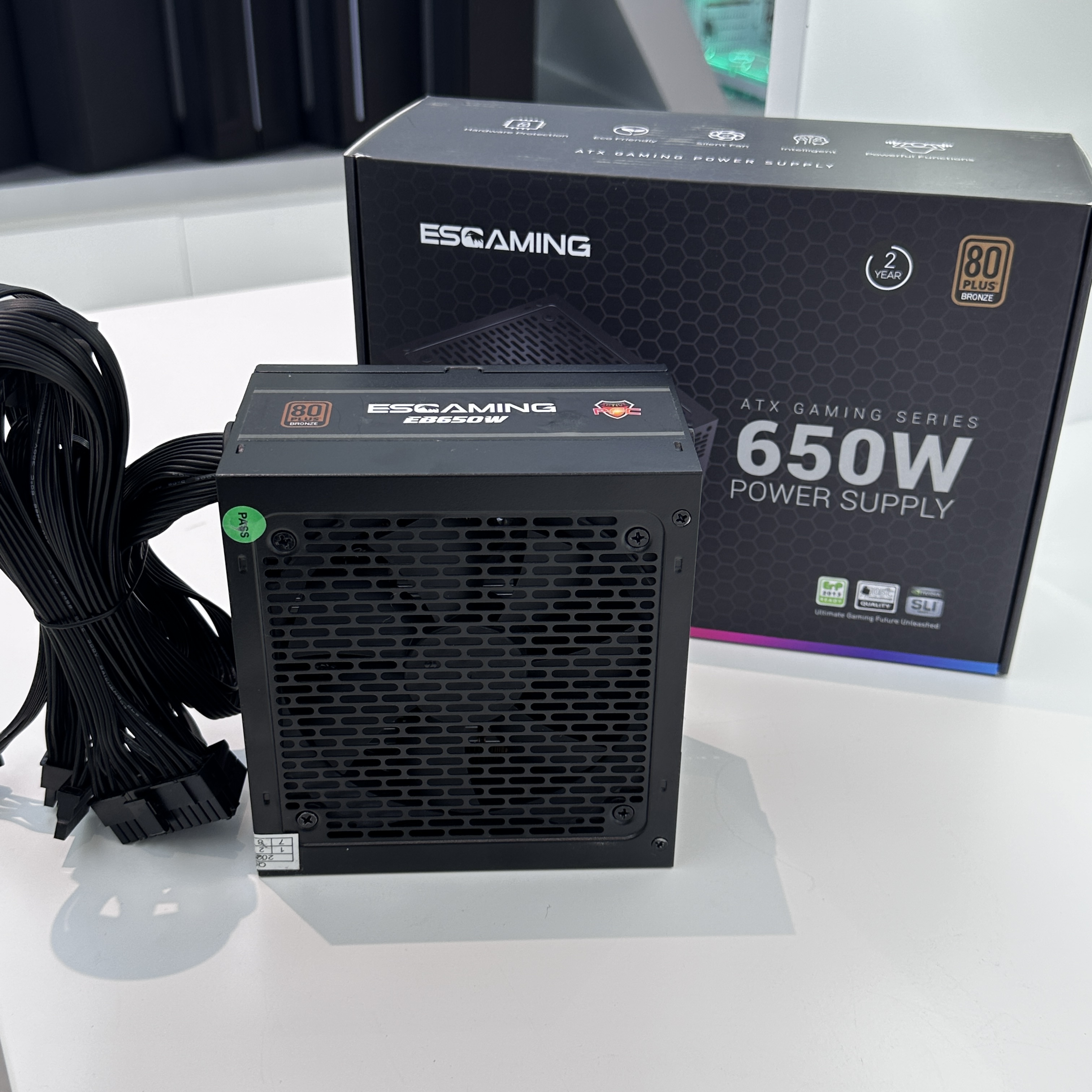Esgaming 650w Intelligent Power Supply PSU 80 Plus Bronze Certified ...