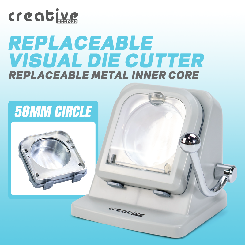 Creative Replaceable Visual Die Cutter For 58mm Circle Badge Grey ...