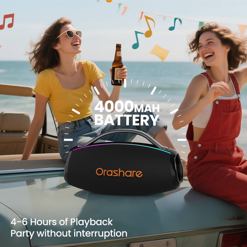 [SULIT SALE] Orashare BS25 Portable Party Speaker 80W Powerful Bass ...