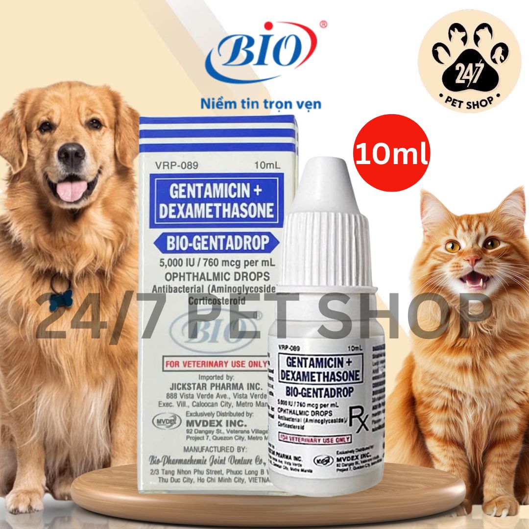 10ml Bio Gentamicin Dog Cat Antibacterial Eye Drop Care All Stages ...