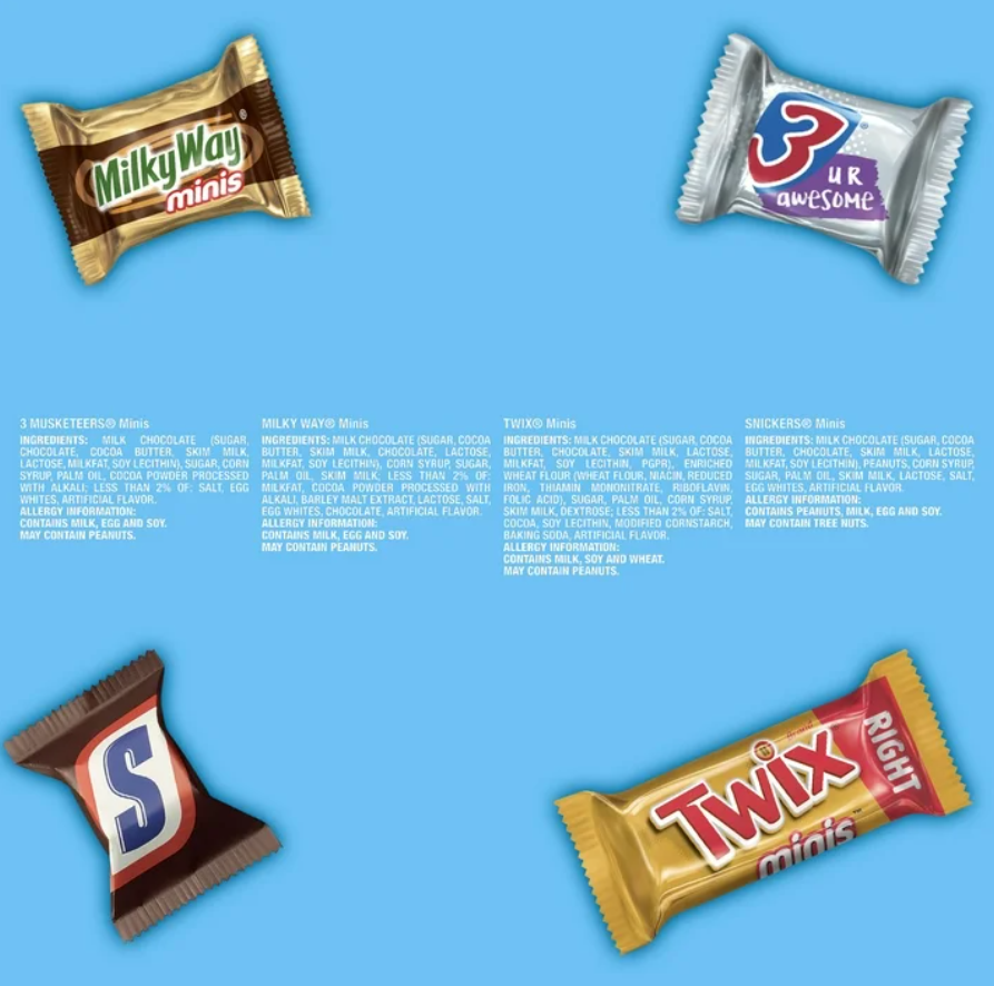 Snickers Twix & More Minis Chocolate Candy Bars Variety Pack 13.72 oz ...