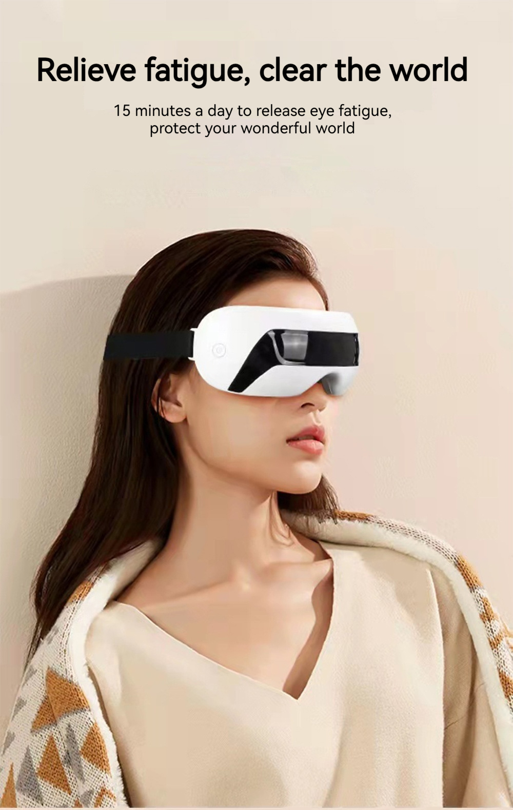 INSMART Transparent Multi-Functional Eye Massager Features 16 Massage ...