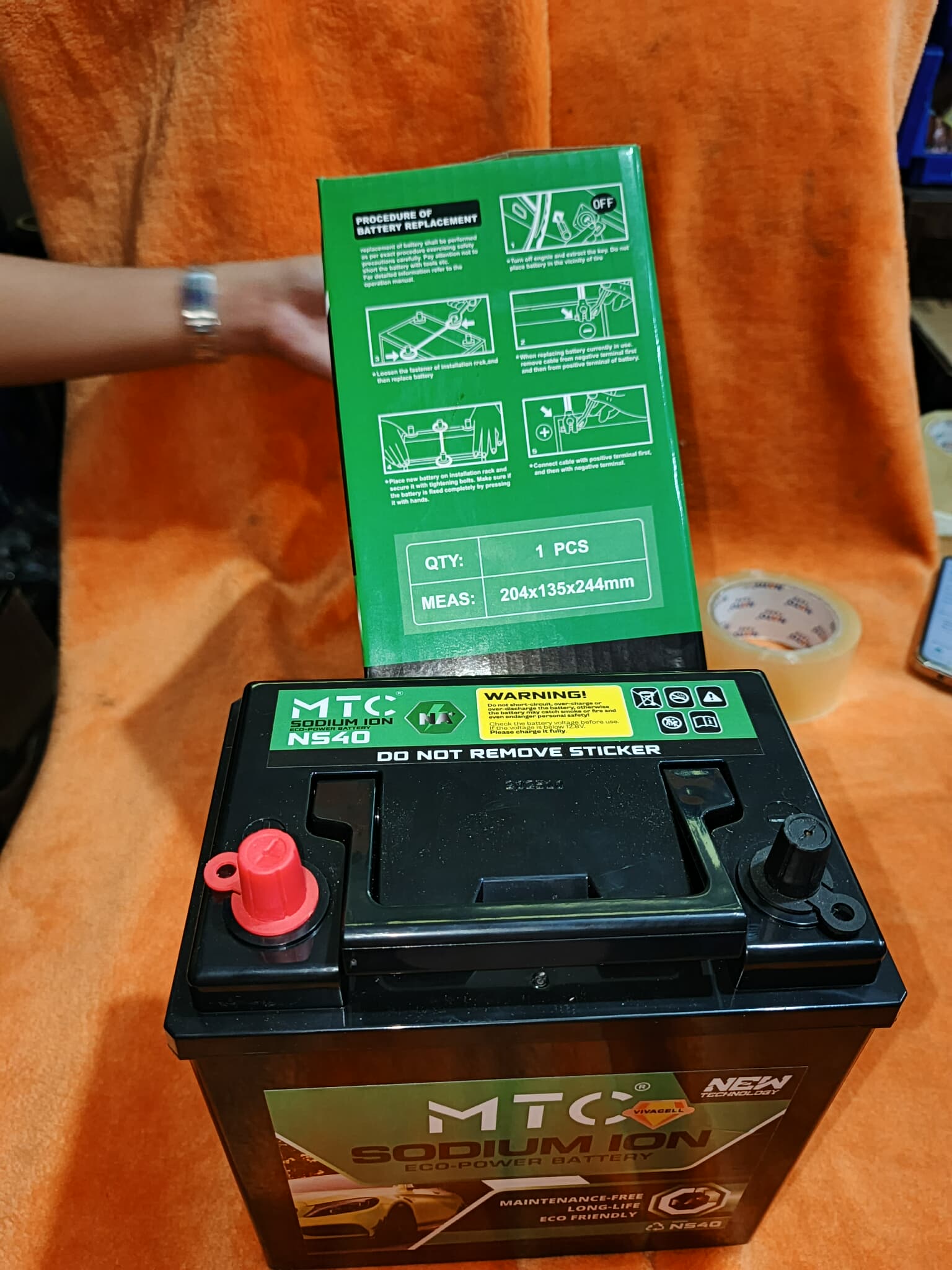 MTC SODIUM ION BATTERY NS40 BAJAJ RE | Shopee Philippines