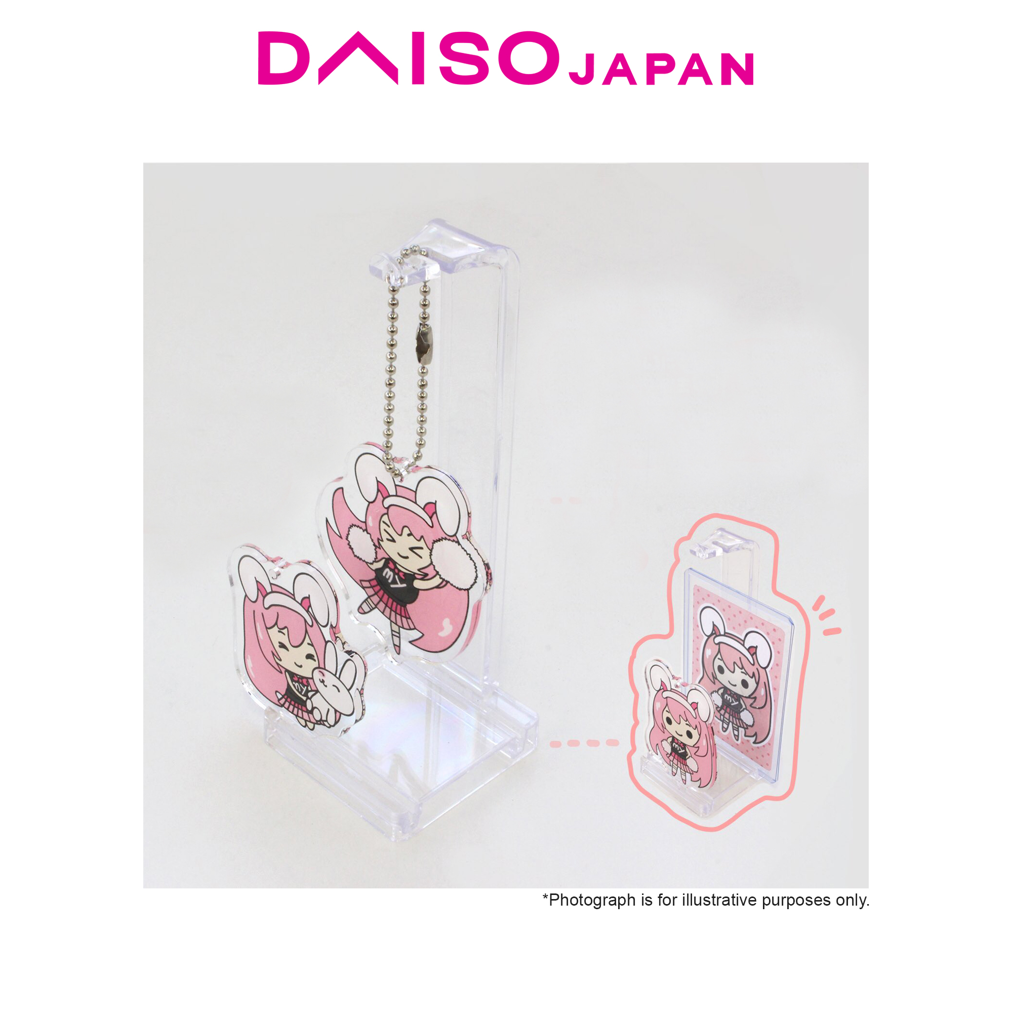Daiso Oshikatsu My Collection Keychain Holder Stand | Shopee Philippines