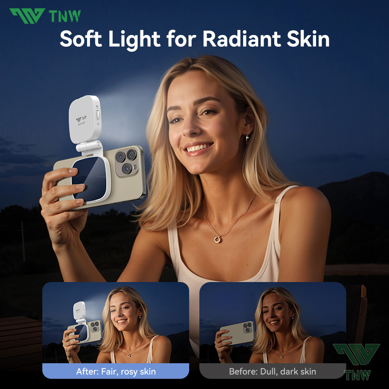 TNW D32 Magnetic Selfie Fill Light Mini LED Fill Light Magnetic Phone ...