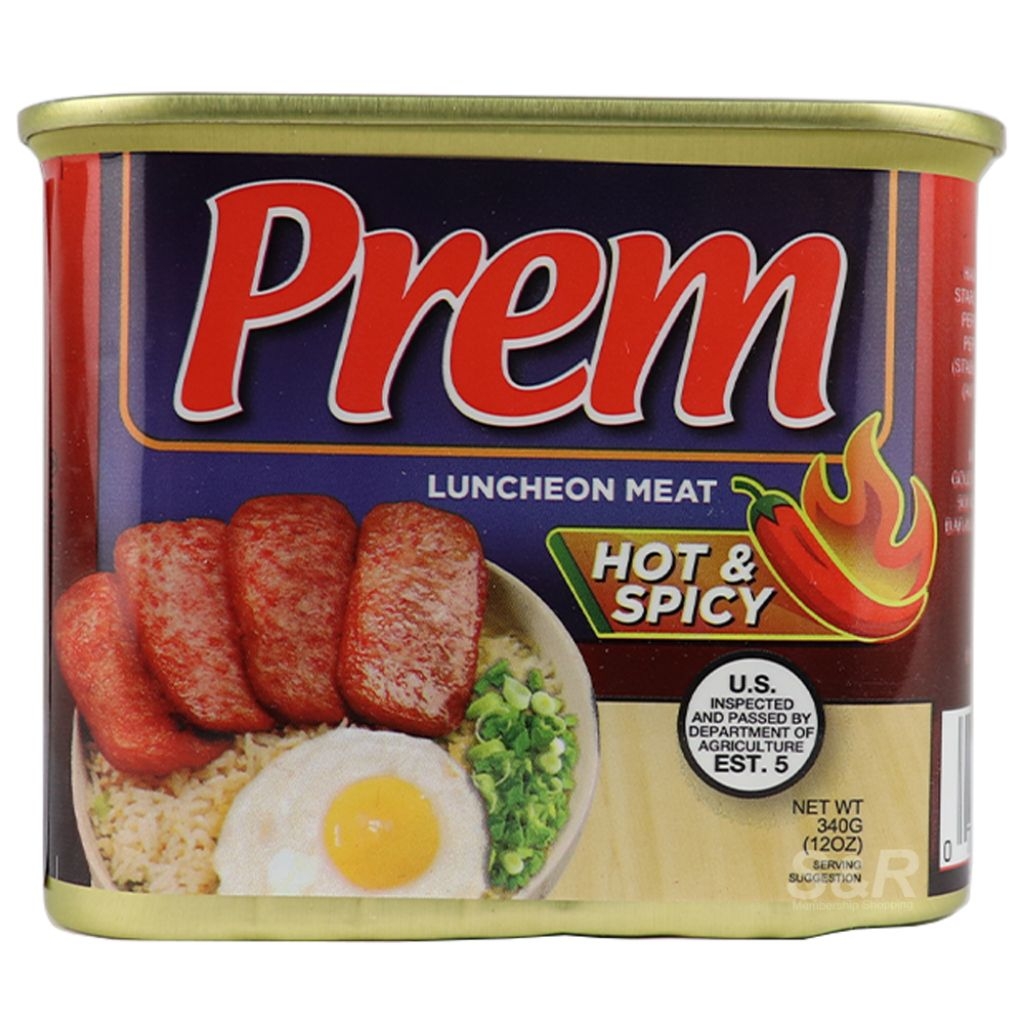 Prem Luncheon Meat Hot and Spicy 340g | Shopee Philippines