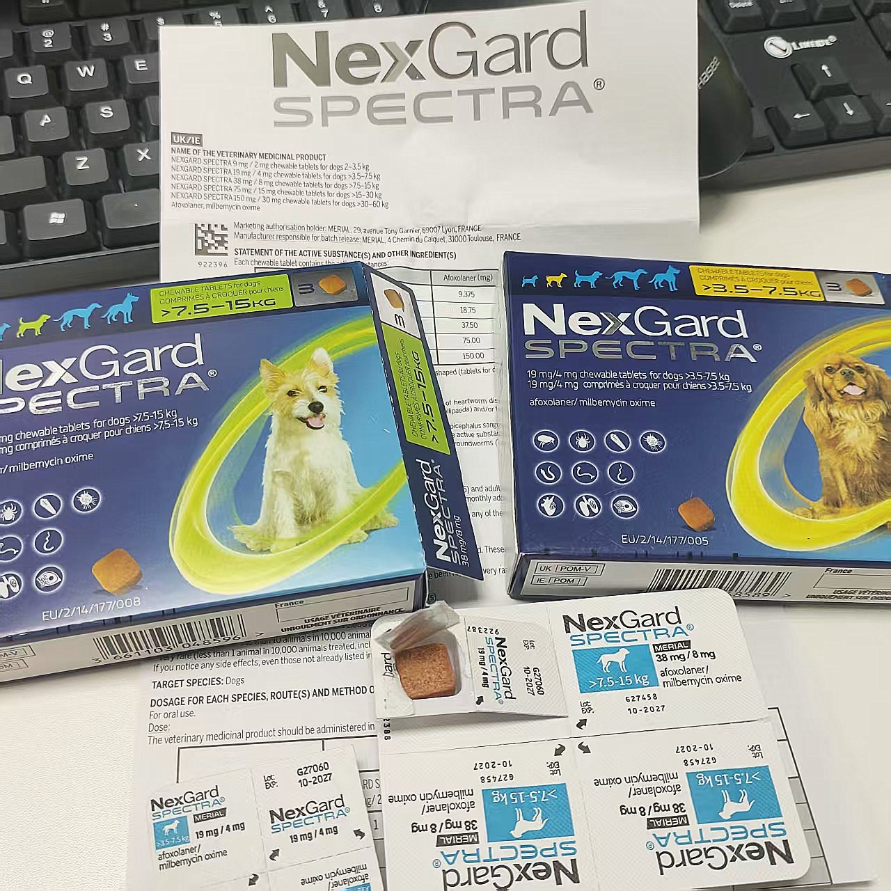 Nexgard Spectra|Nexgard Anti Tick&Flea Chewable Tablets for dogs：100% ...