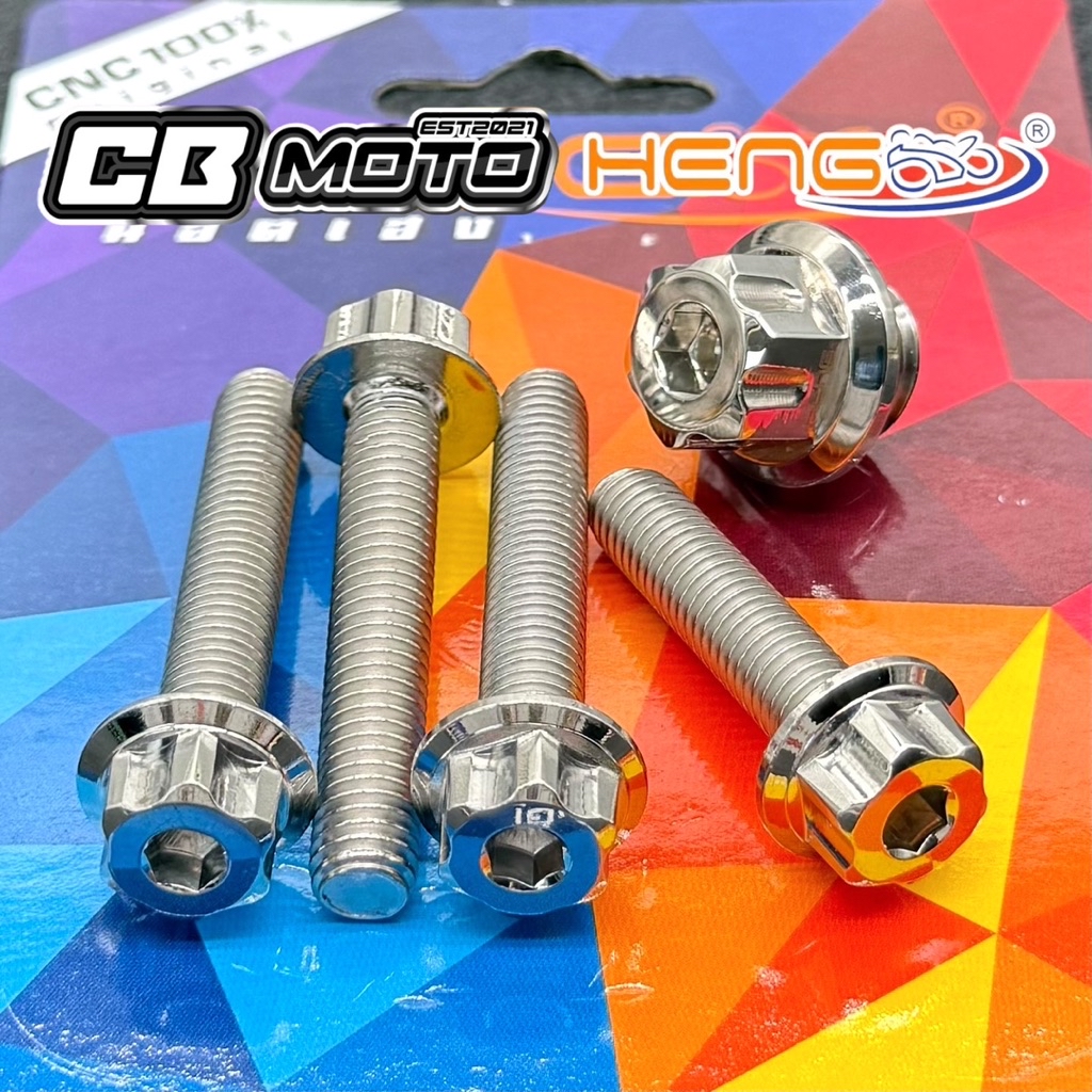 HENG / SC SIAM CRANKSHAFT & DRAIN PLUG BOLTS FOR AEROX V1 & V2 S CNC ...