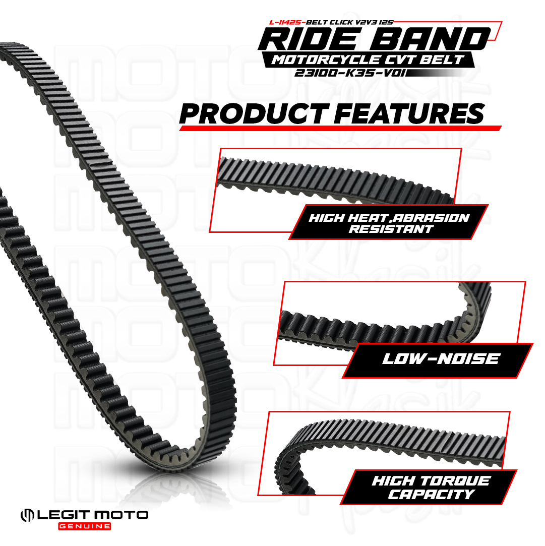 LEGITMOTO MOTORCYCLE CVT BELT / RIDE BAND FOR CLICK/PCX/ADV/BEAT/NMAX ...