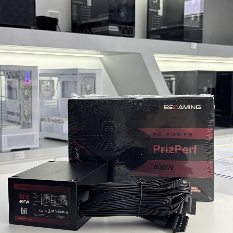 Esgaming 400W Computer ATX PSU 85 Efficiency True Rated 400W Long Wire ...