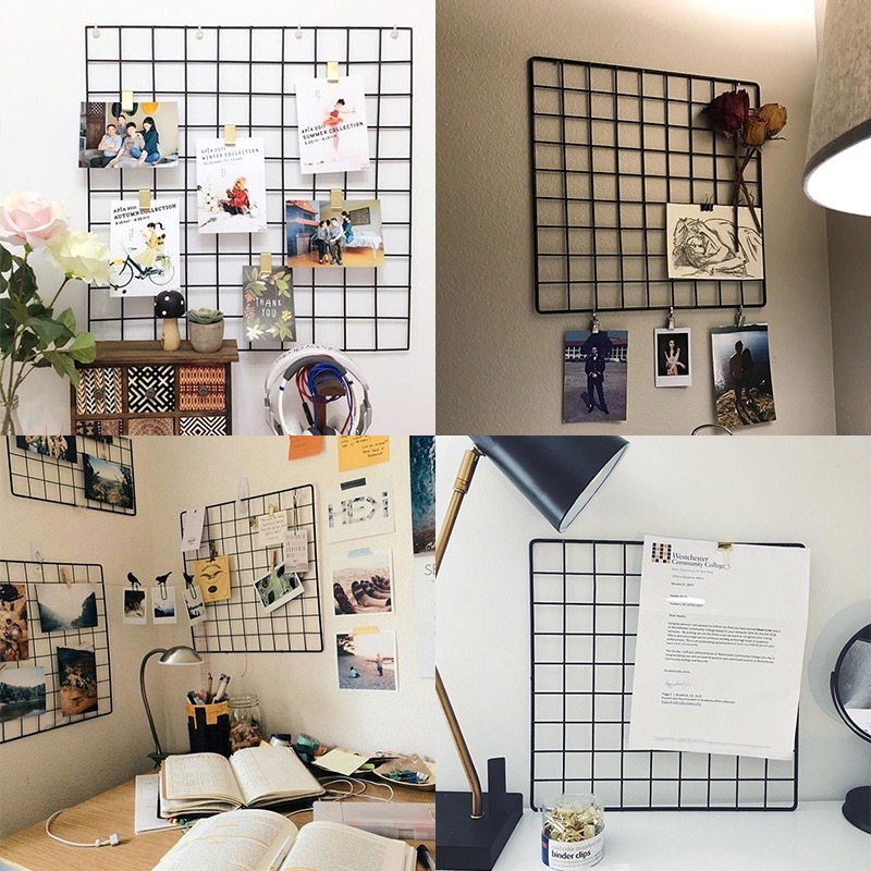 Nordic Wire Mesh Frame Home Decoration DIY Photo Wall Decoration Rack ...