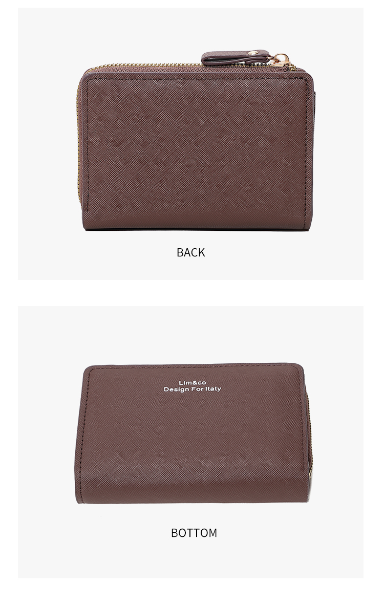 Mumu 1170 Daily Essential Bi-Fold Snap Button Closure Wallet with ...