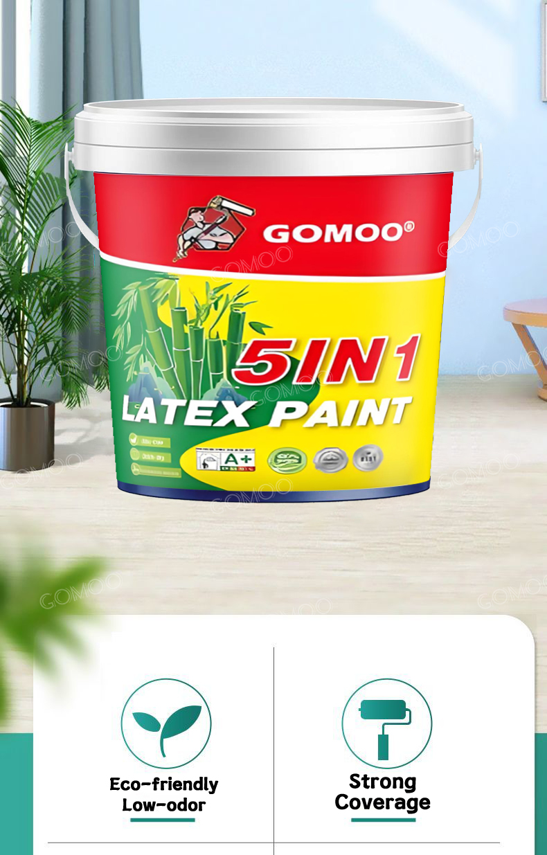 Latex Paint Wall Paint Strong Coverage For Living Room Bedroom Exterior ...