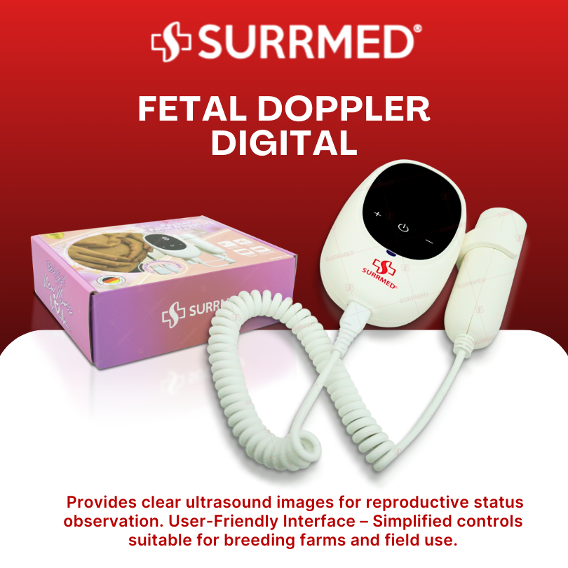 SURRMED Digital Fetal Doppler | Battery-Operated Baby Heartbeat Monitor ...