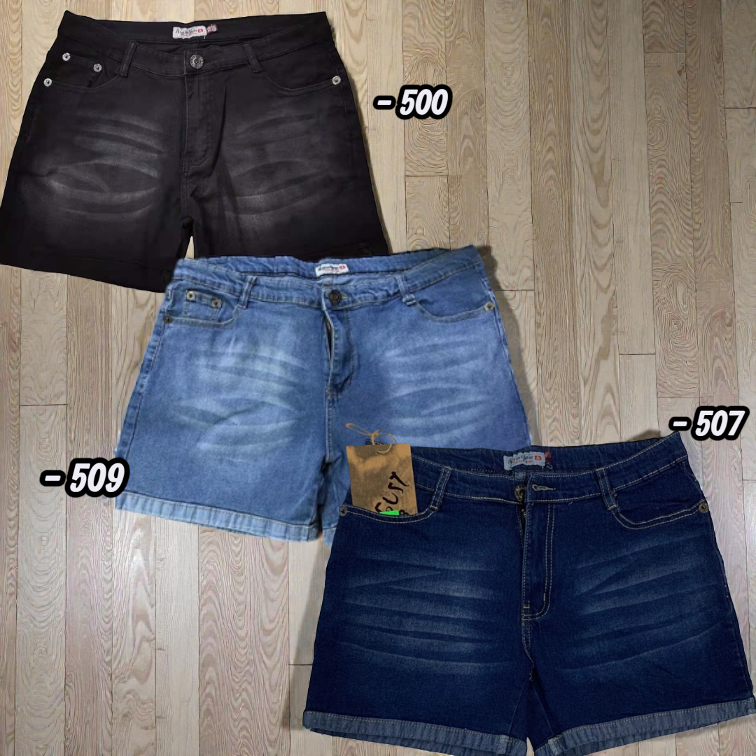 PLUS SIZE DENIM SHORTS WITH A CUFFED/ROLLED HEM DESIGN | Shopee Philippines