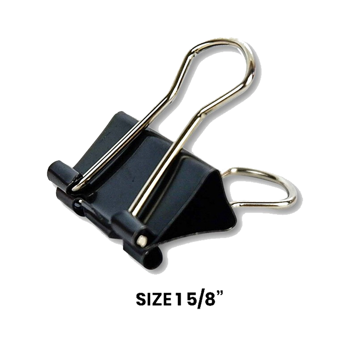 Do It Home TM Binder Clips Set All Sizes Black Metallic Document ...