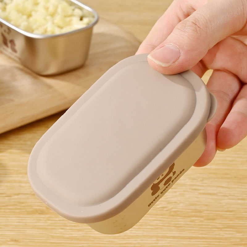 304 Stainless Steel 110ml Sauce Dish Food Dipping Bowl with Plastic Lid ...