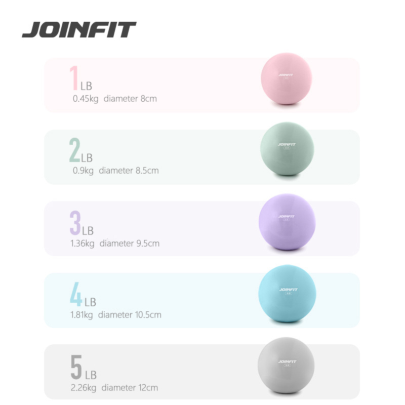 JOINFIT Fitness Ball Yoga Sand-filled Ball Handball PVC Solid Ball Soft ...