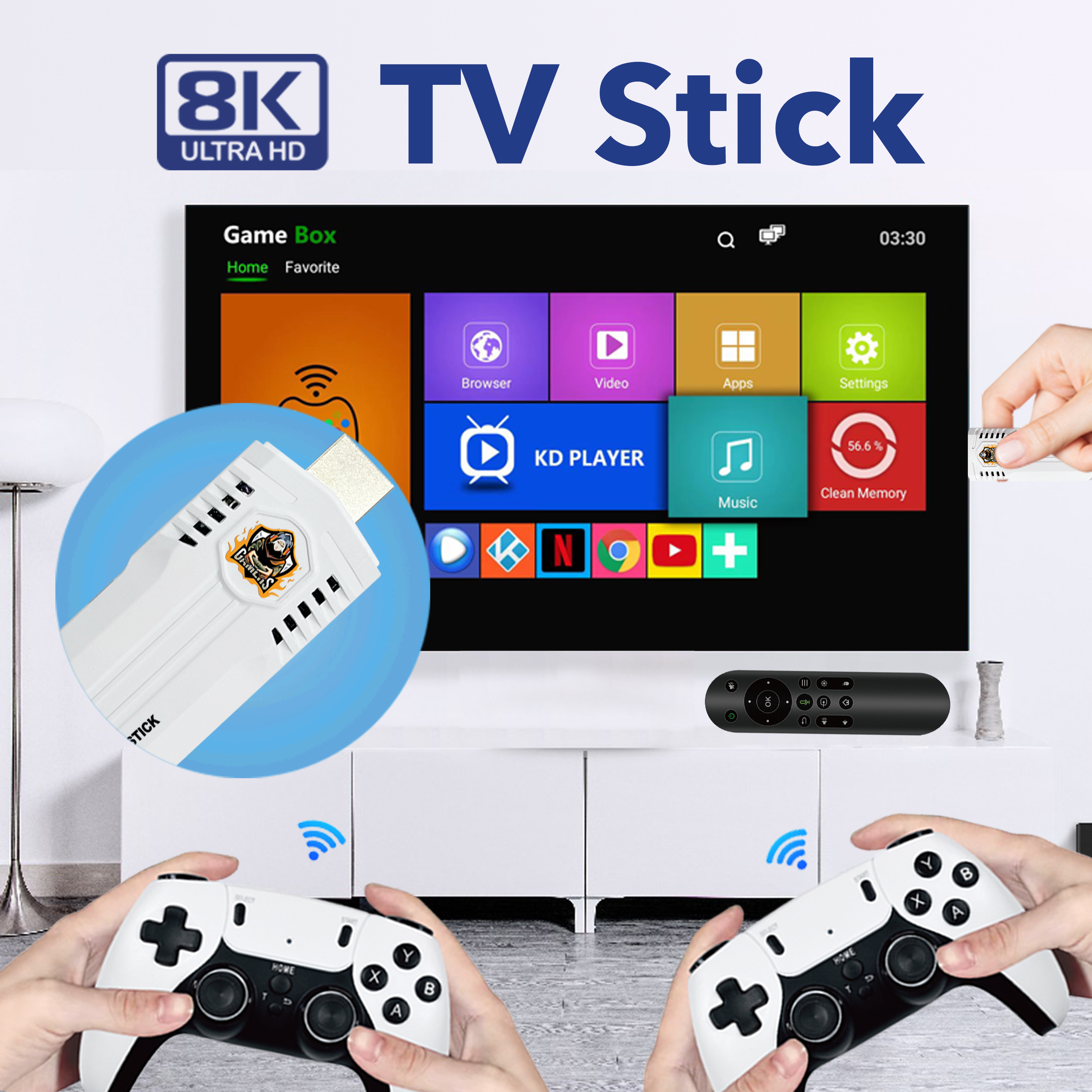 Smartifact K8 PRO（Support God of War）TV Stick 4K Smart TV Game Stick ...