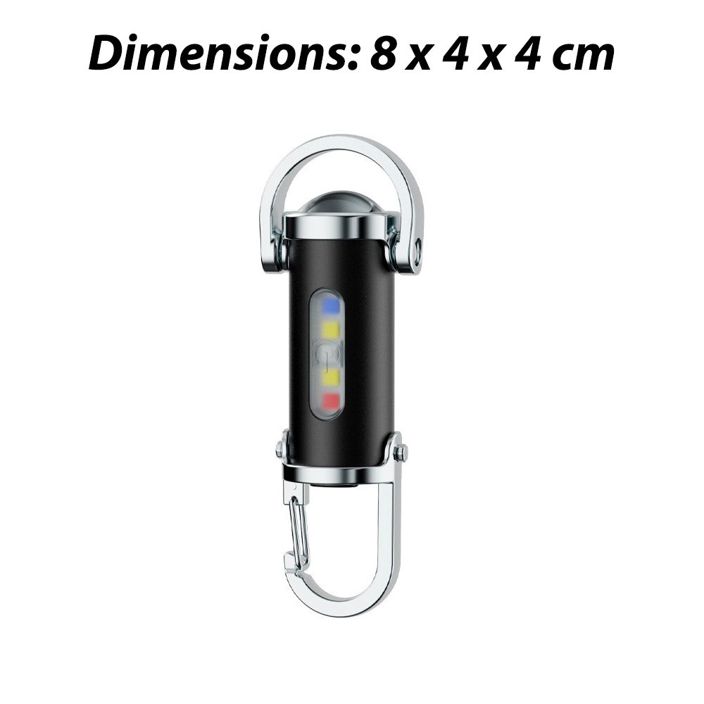 Portable Rechargeable Bright Keychain Flashlight, Mini Keychain ...