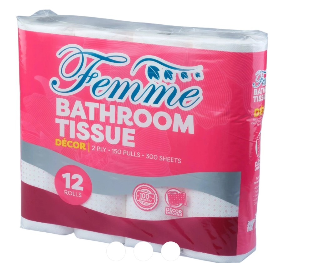 Femme 2 Ply Bathroom Tissue (12 Rolls) | Shopee Philippines